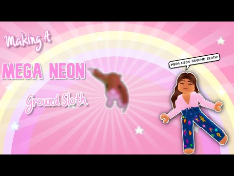 Making A MEGA Neon Ground Sloth*SHOCKING*|Adopt Me!| - YouTube