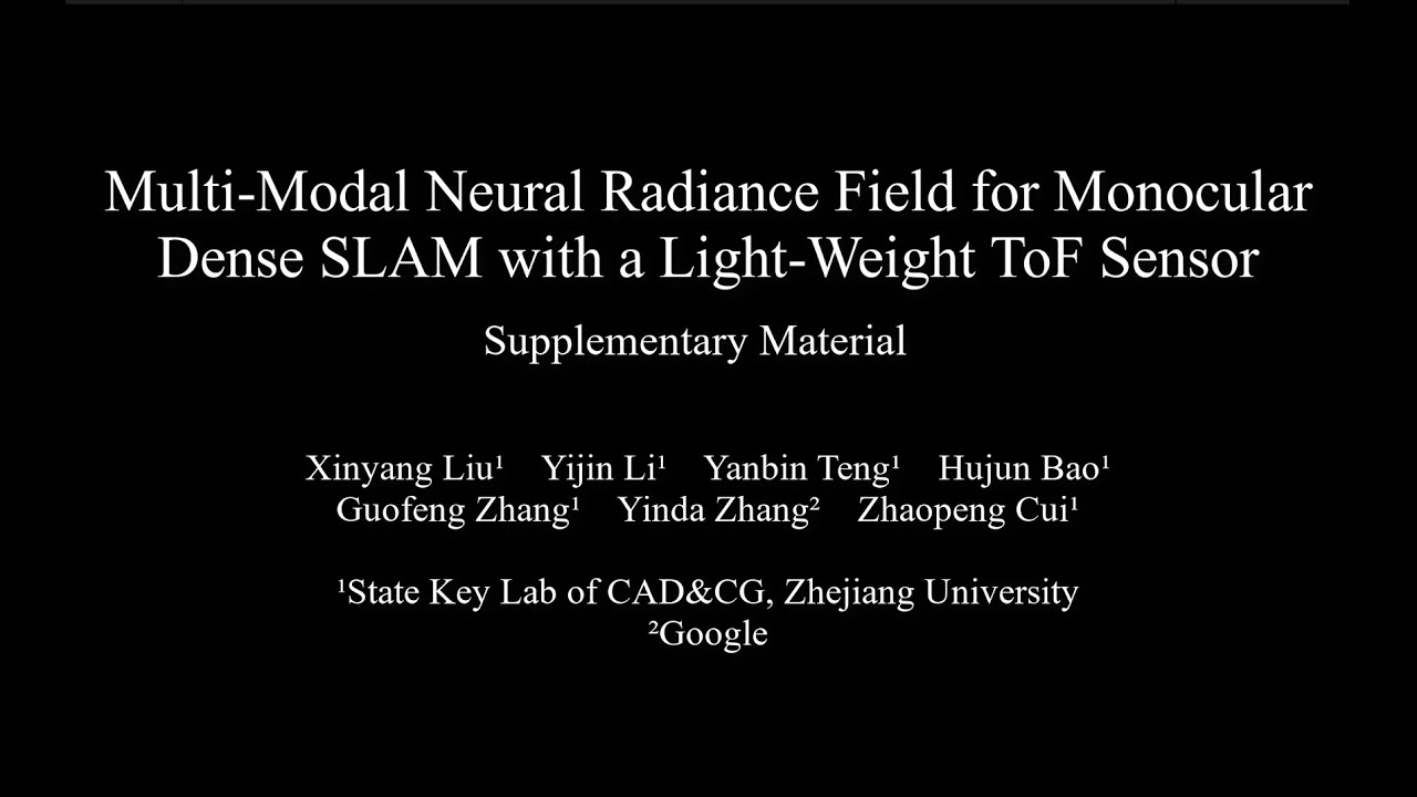 [Supp] Multi-Modal Neural Radiance Field for Monocular Dense SLAM with ...