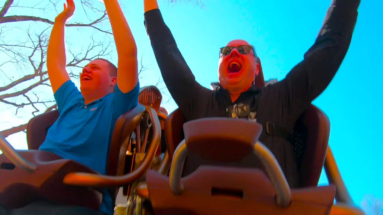 Spinning Looping Launched Time Traveler Coaster at Siver Dollar City ...