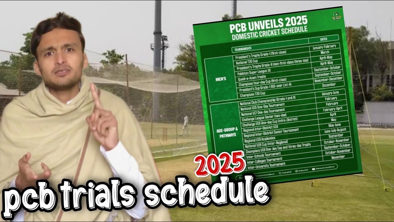 Pcb region trials 2025 schedule announced | Pcb region trials latest ...