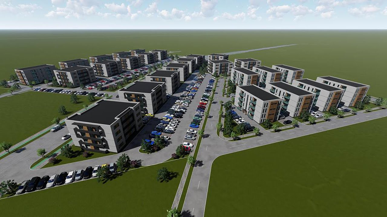 Complex rezidential de 26 de blocuri, apartamente cu 1 si 2 camere in ...