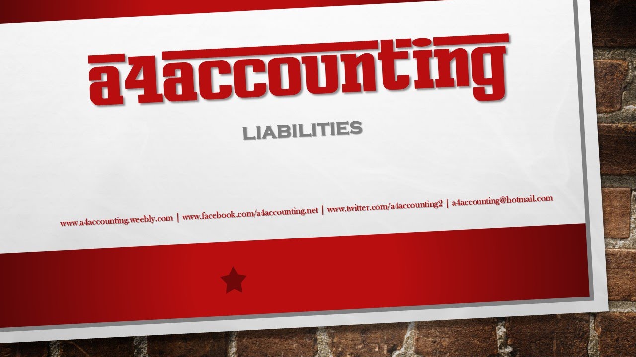 Lecture 4 Liabilities Urdu Language A4accounting YouTube Lecture 4 Liabilities Urdu Language A4accounting YouTube