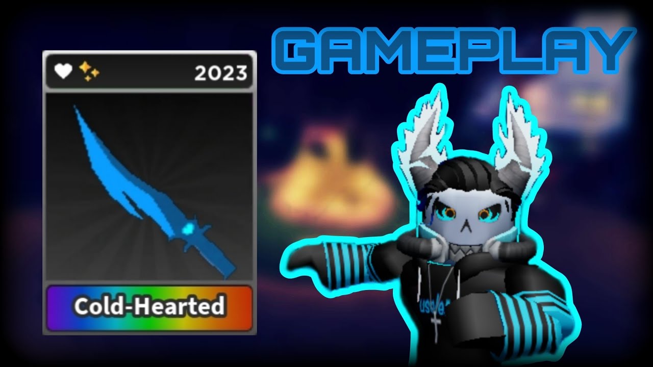 Cold-Hearted Cupid's Bow Knife Gameplay 💙🔪 | Roblox Survive the Killer ...