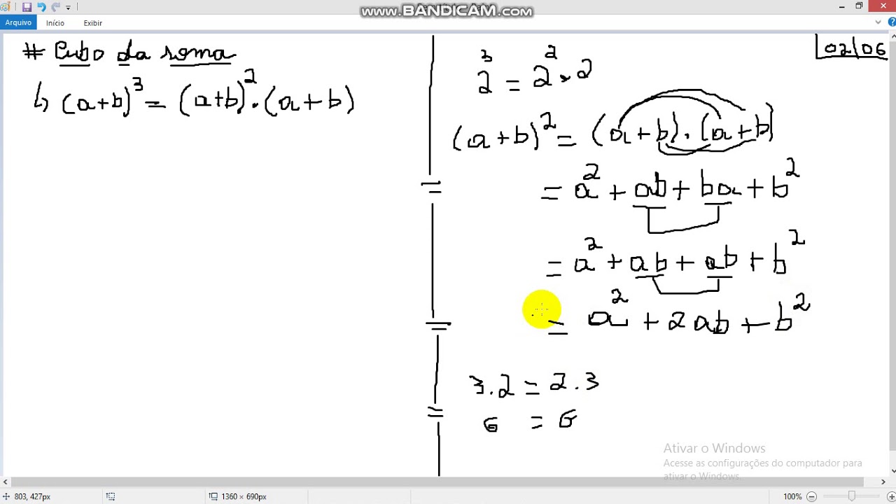 PRODUTOS NOTAVEIS - Cubo da Soma - YouTube