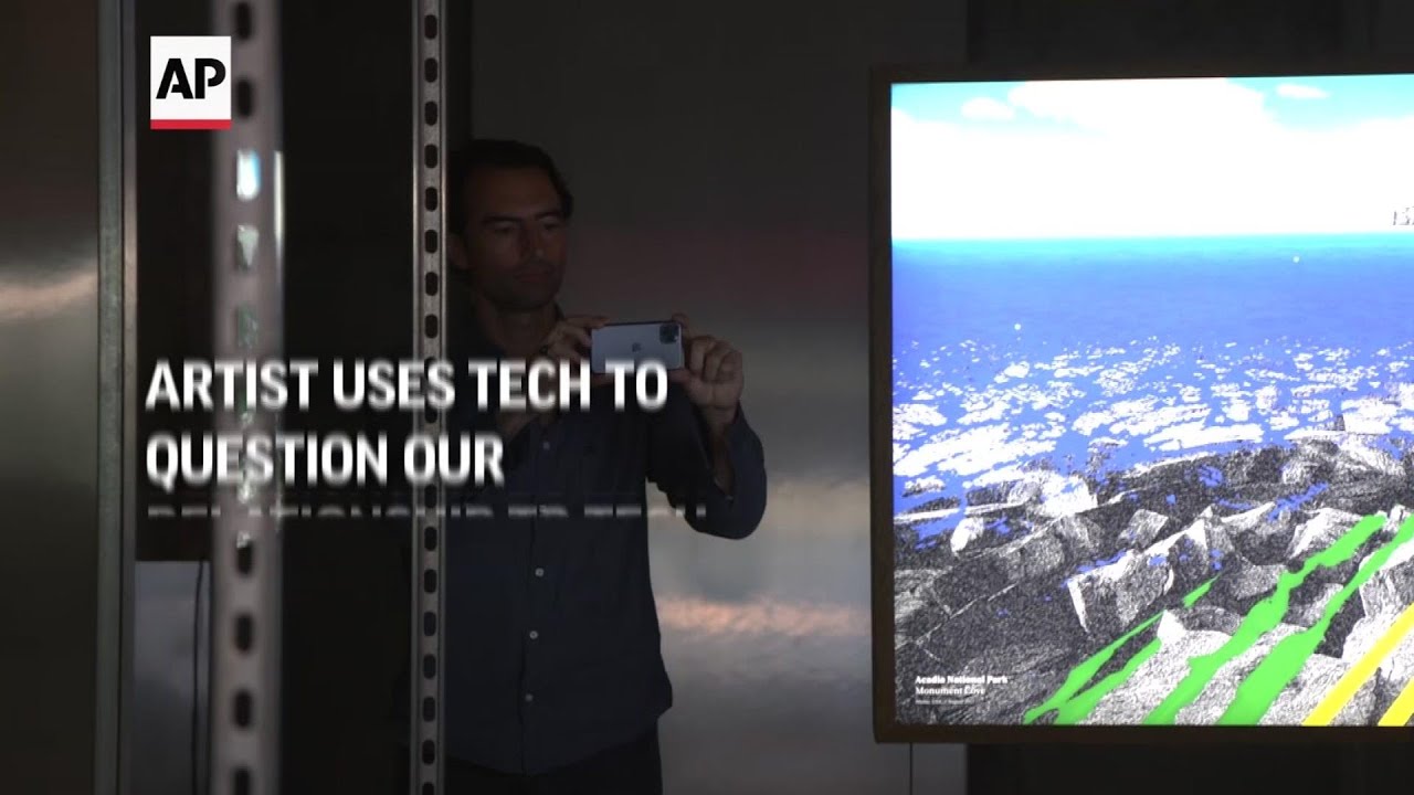 Artist uses tech to question our relationship to tech - YouTube