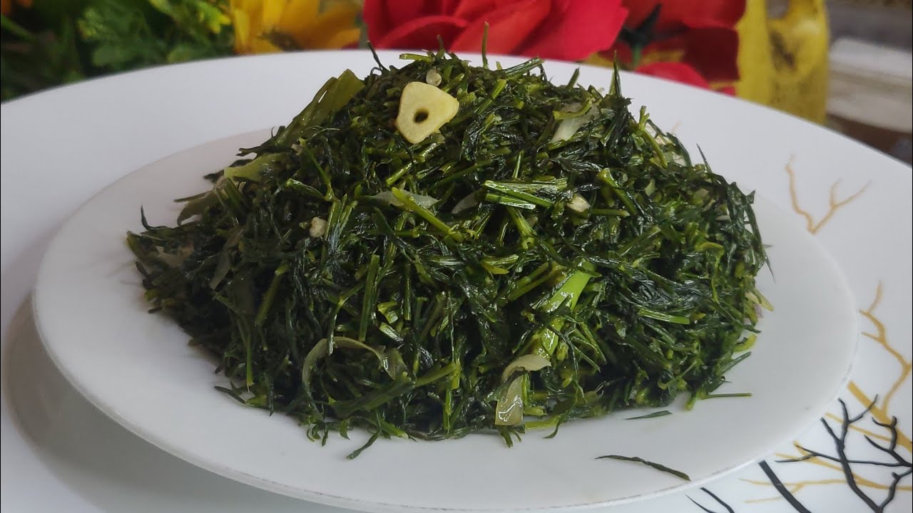 কালার স্বাদ ঠিক রেখে কলোই শাক ভাজি. koloi shak vaji. রেসিপি. কলই শাক ...