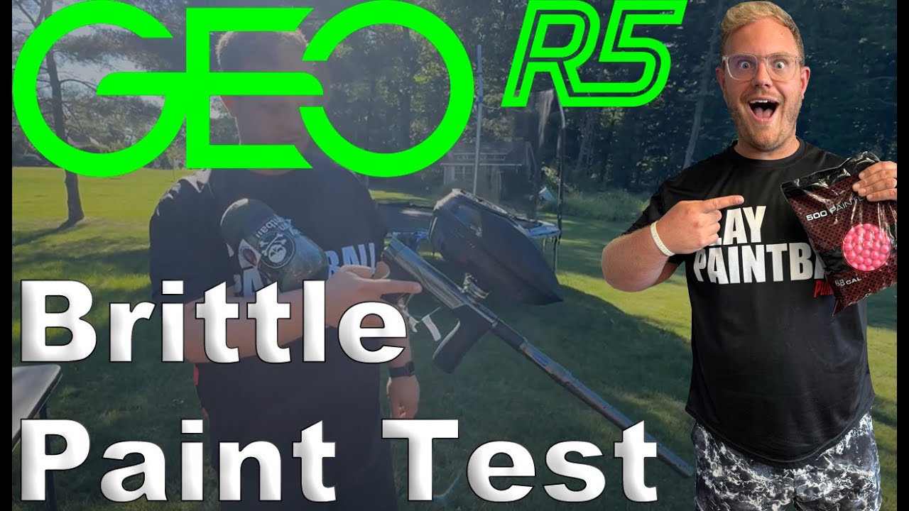 Planet Eclipse Geo R5 Brittle Paint Test // GI 4 Star Paintballs - YouTube