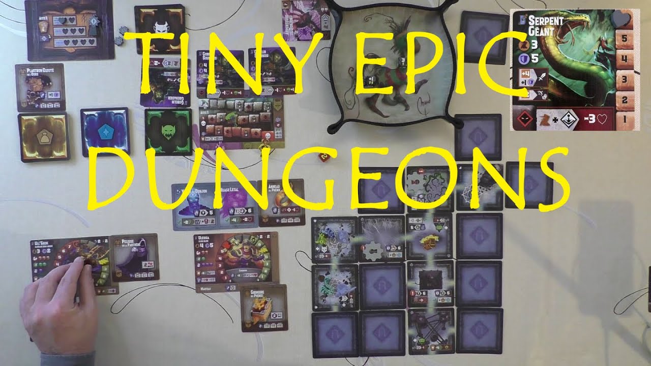 [FR] TINY EPIC DUNGEONS - Présentation et partie solo - YouTube