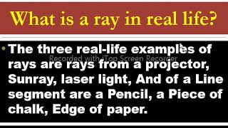 Ray Examples In Real Life