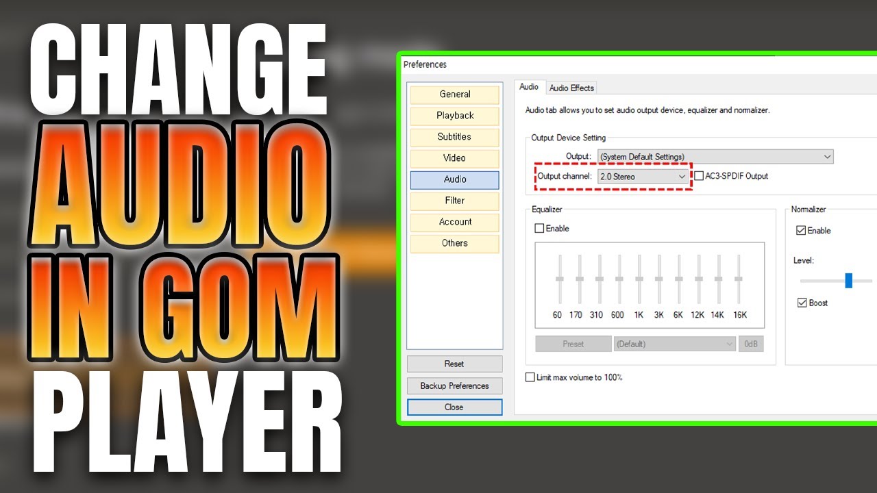 How to Switch Dual Audio in GOM Player | Change Audio in GOM player # ...