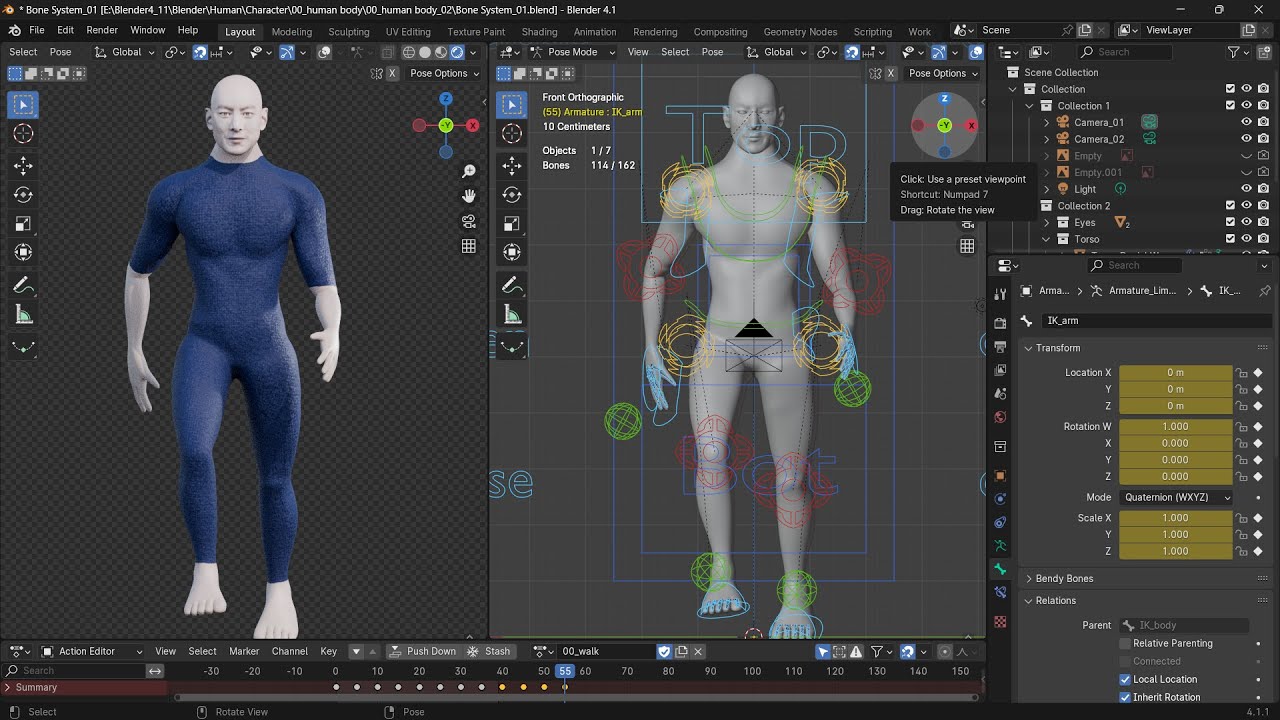 Blender 4.11 Human Rig system - YouTube