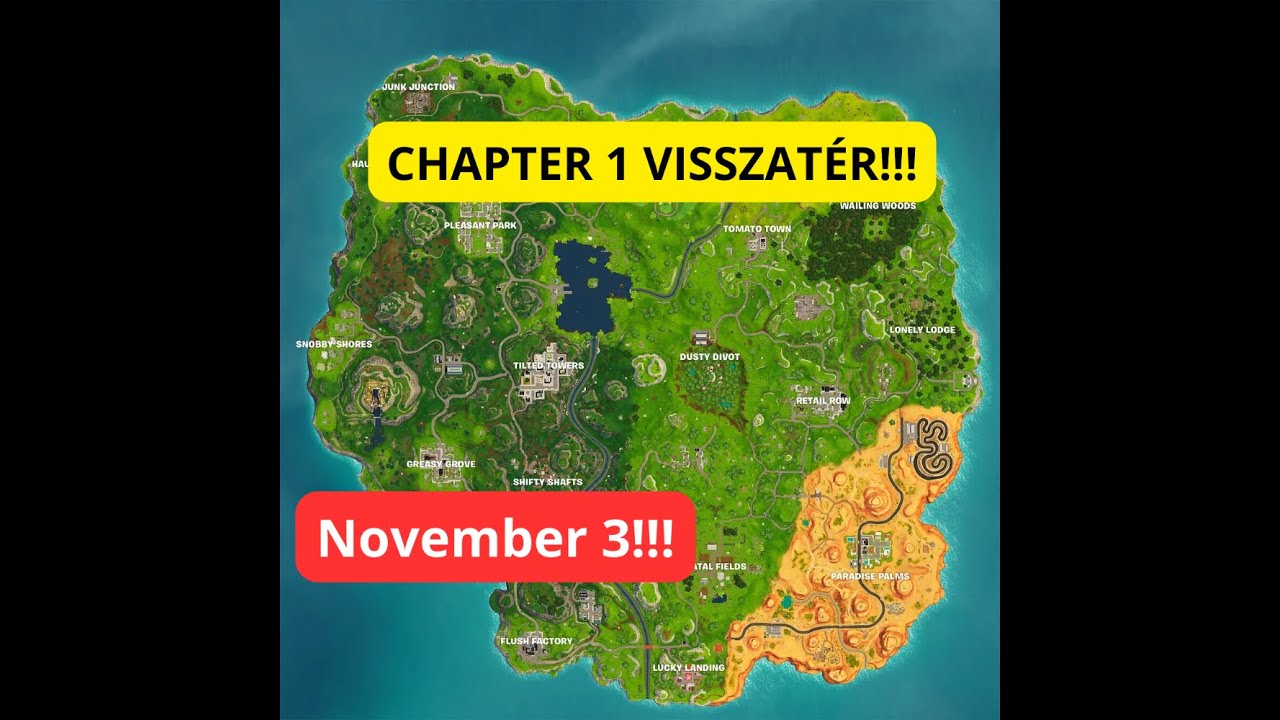 Fortnite Chapter 1 OG map visszatér!!!! - YouTube