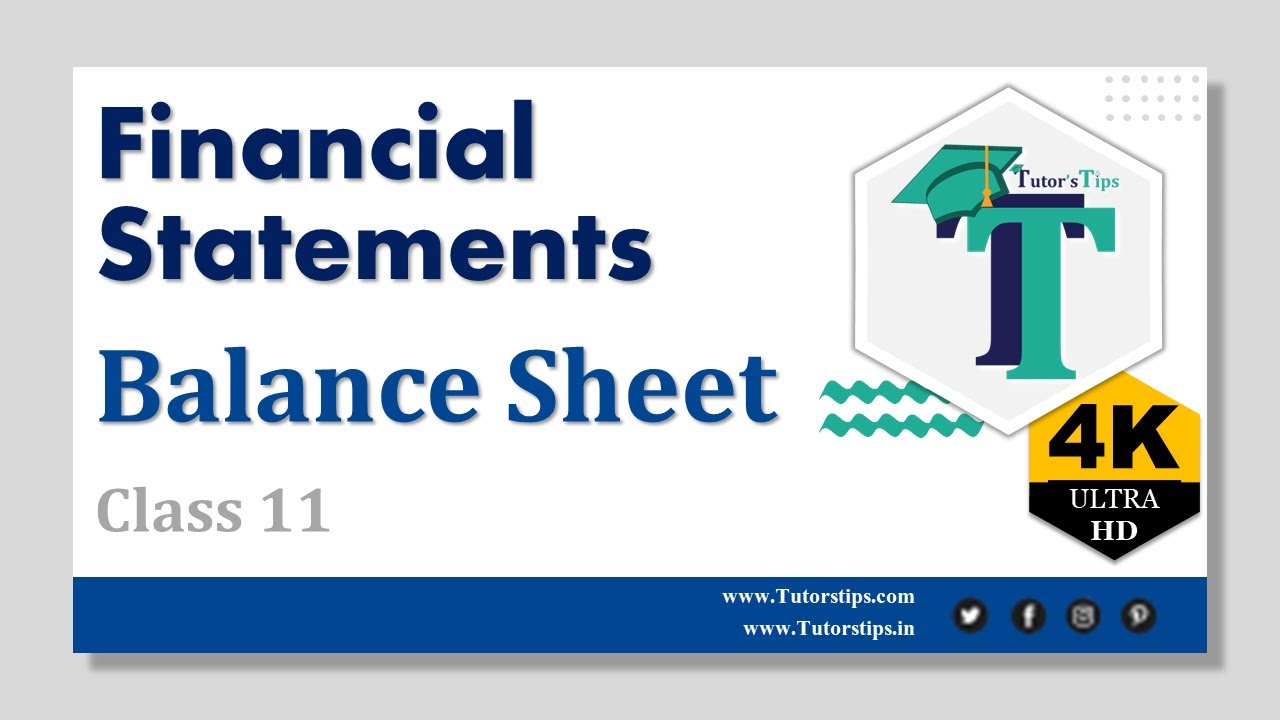 Balance Sheet Financial Statements in Hindi Accounts Class 11 ...