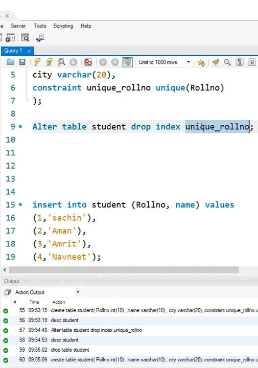 How to Drop Unique Constraint from Table in SQL - YouTube