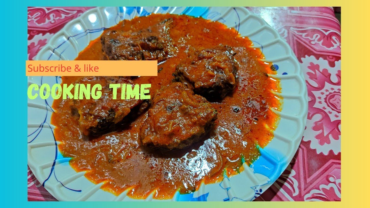 Macher kaliya recipe with katla or rui- Bengali tasty fish kaliya ...