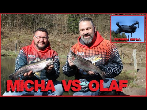 Pinball vs Trout Collector / Micha vs Olaf am Forellenteich - YouTube