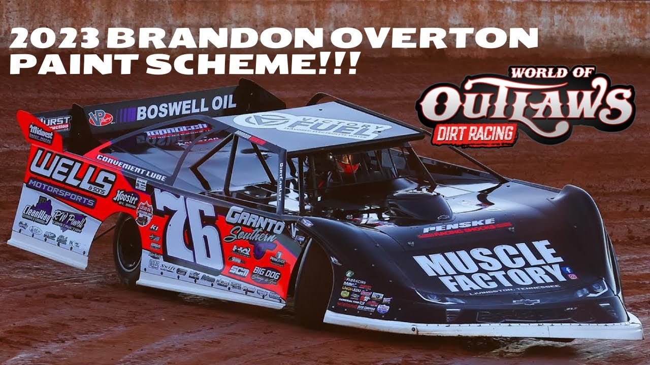 Brandon Overton 2023 PAINT SCHEME!!! WORLD OF OUTLAWS DIRT RACING ...