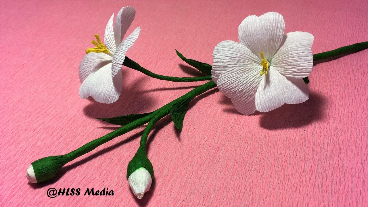How to make an easy origami paper flower-crepe paper flower tutorials ...
