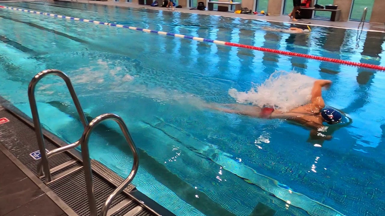 Backstroke flip turn - jump from side of the pool - YouTube