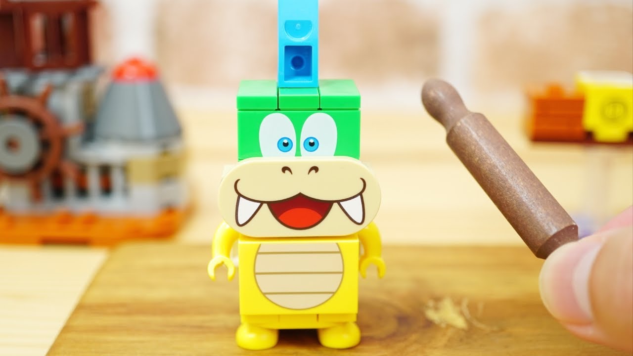 LEGO super mario StopMotion cooking!「LEGO Larry Koopa cake」レゴマリオの不思議な料理 ...