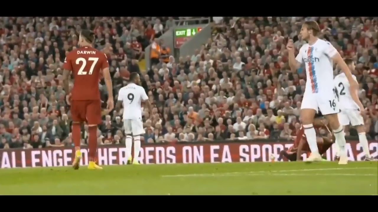 DARWIN NUNEZ FIGHTS ANDERSEN. HEADBUTT MAKES HIM GET HIS FIRST RED CARD ...