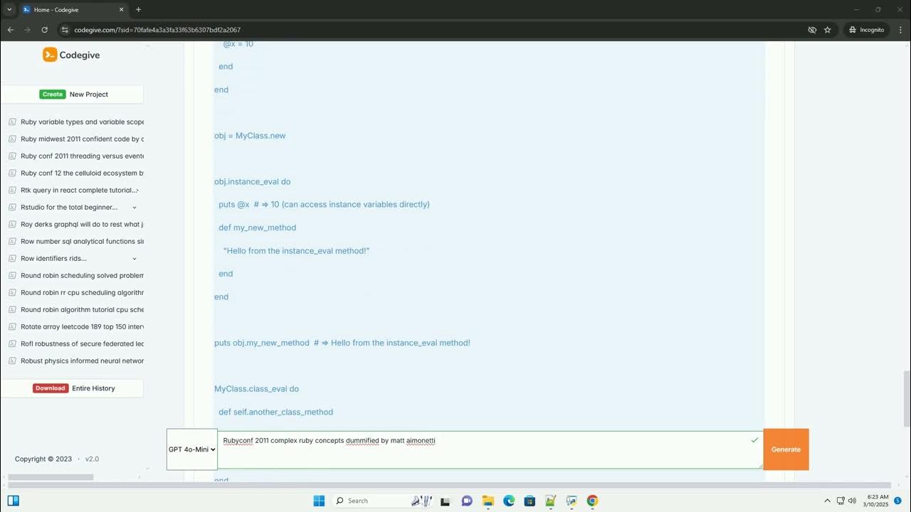 Rubyconf 2011 complex ruby concepts dummified by matt aimonetti - YouTube
