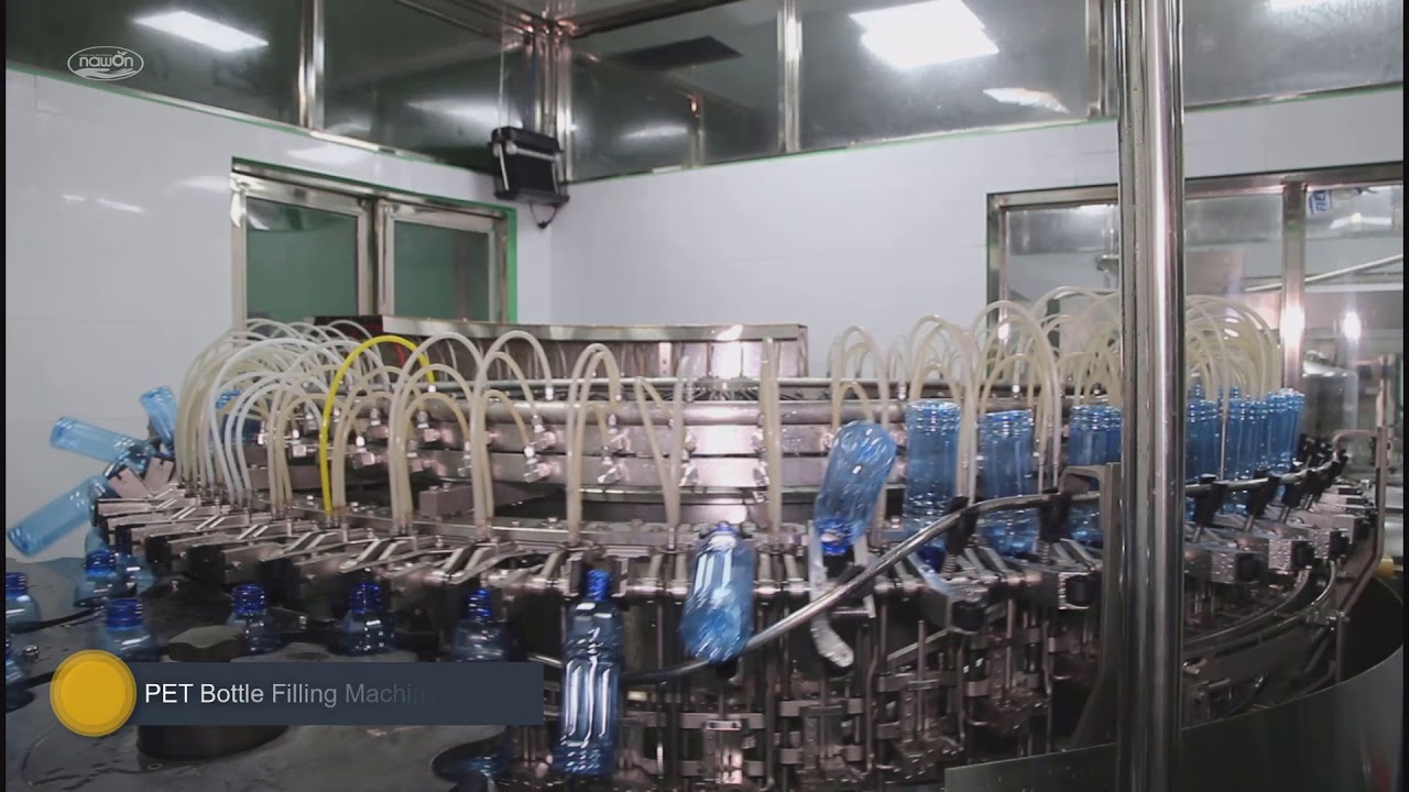 NAWON Factory: PET Bottle Aloe vera Juice Filling Machine Process - YouTube