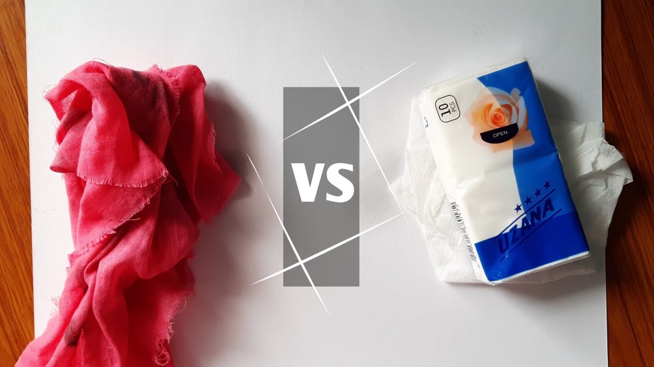 cotton cloth vs tissue paper which one is best for blending - YouTube