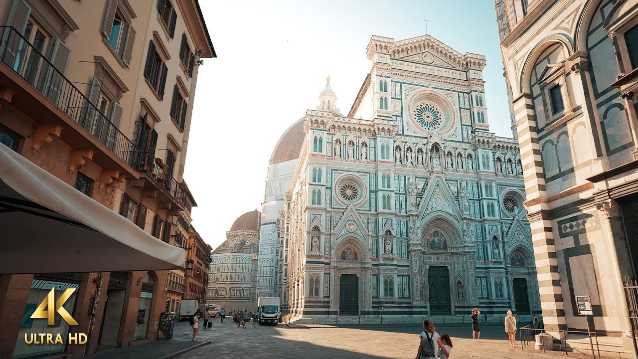 Florence, Italy • Beautiful Morning Walk • City Ambience - YouTube