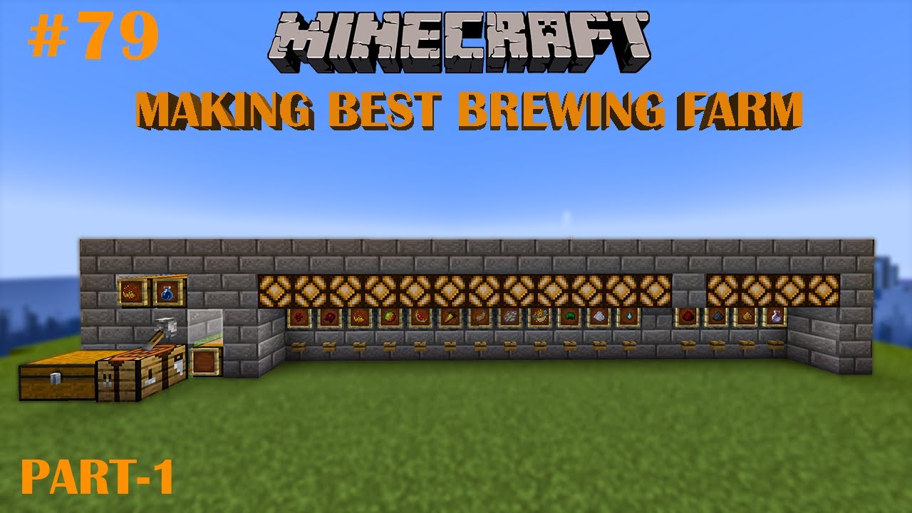 PREPARTION OF MAKING SEMI-AUTOMATIC BREWING STATION | MINECRAFT LIVE ...