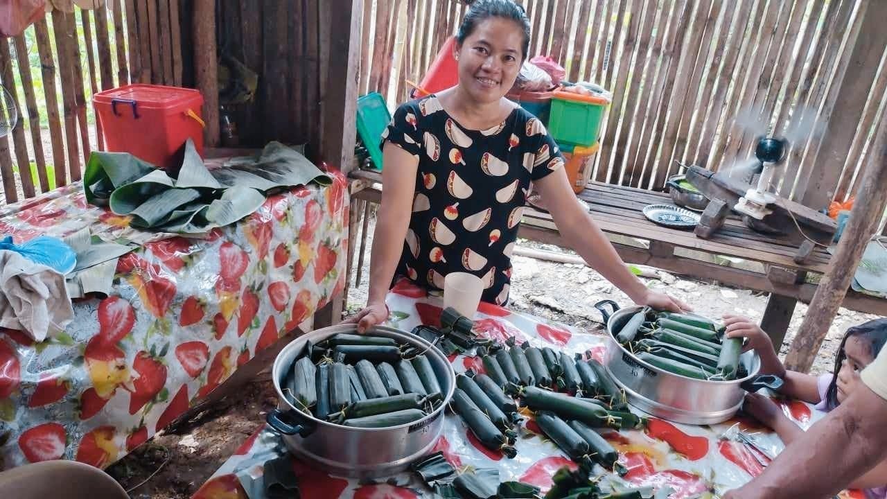 Ang paggawa ng bigas na suman - YouTube