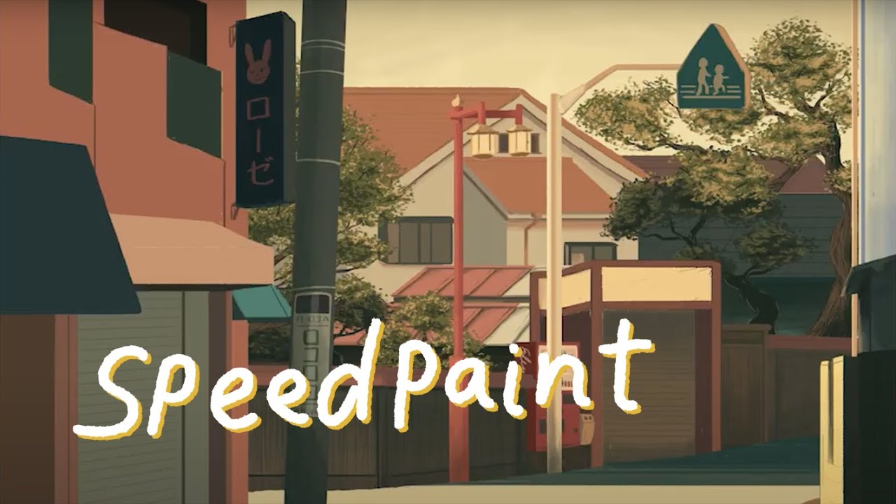 [speedpaint] - Background colour study - YouTube