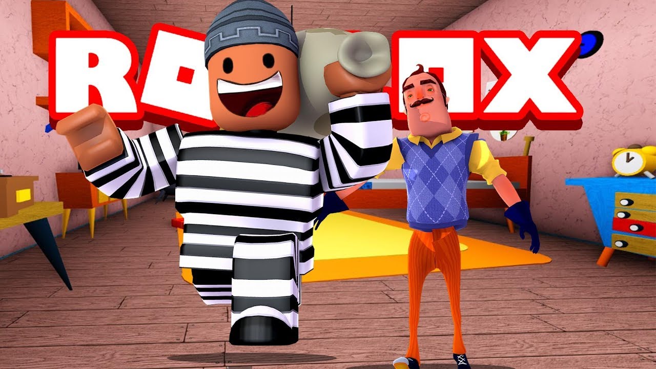 ROUBEI A CASA DO HELLO NEIGHBOR l Roblox Robbery Simulator - YouTube