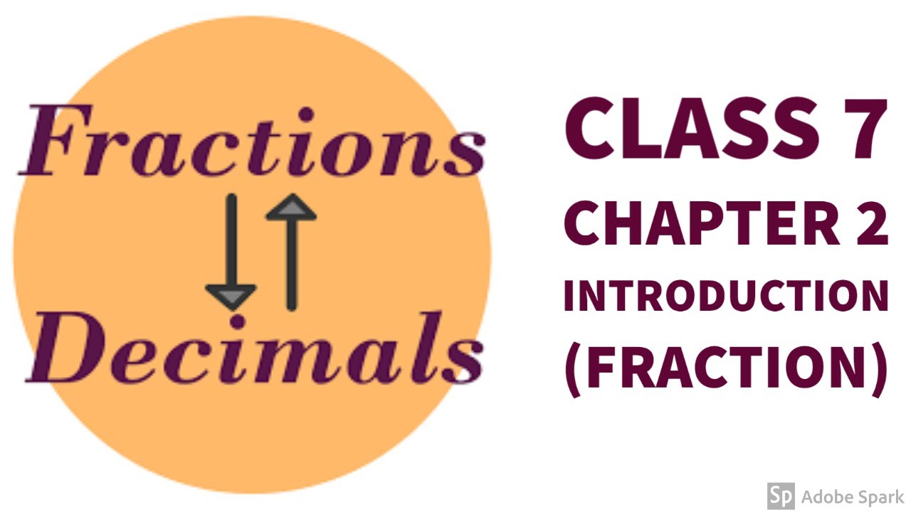 "Fraction & Decimals" Chapter 2 - Introduction - Class 7|Fraction ...