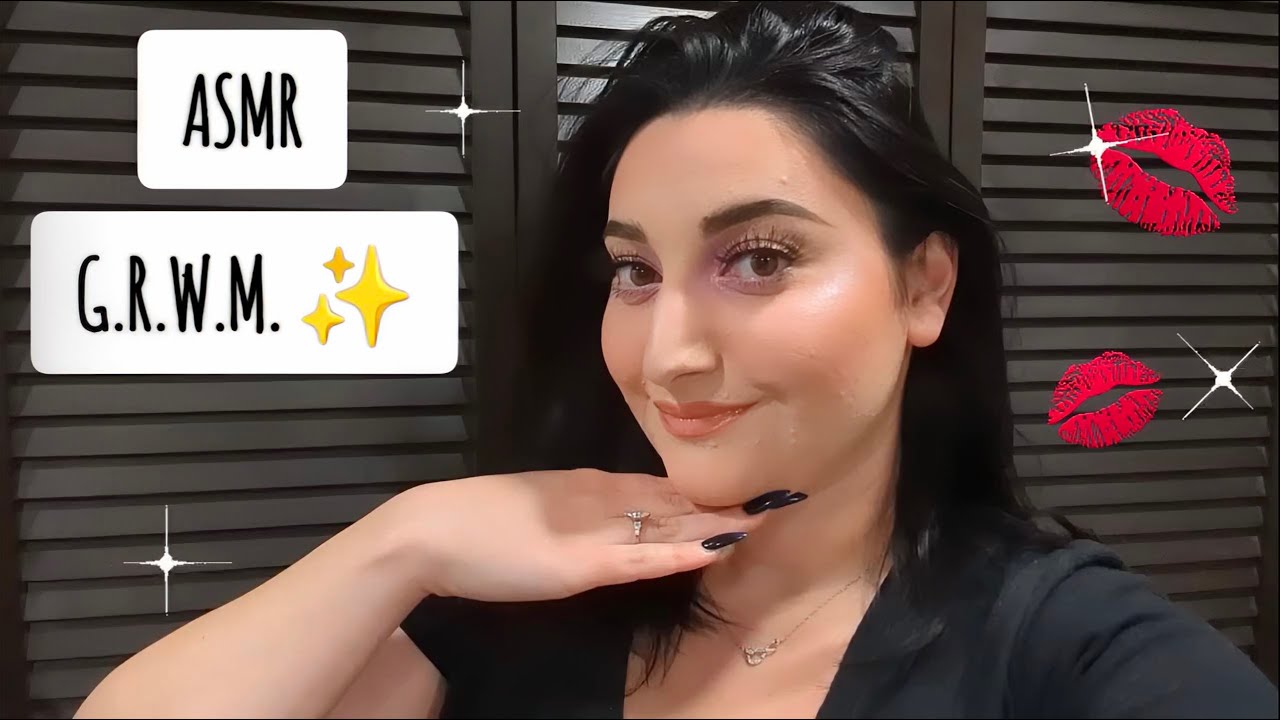 [ASMR] GRWM Makeup Tutorial (soft spoken, whispers, tapping) - YouTube