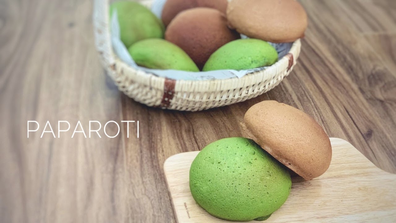 Paparoti with Coffee and Matcha flavor / crispy and soft/ Bánh mì ...