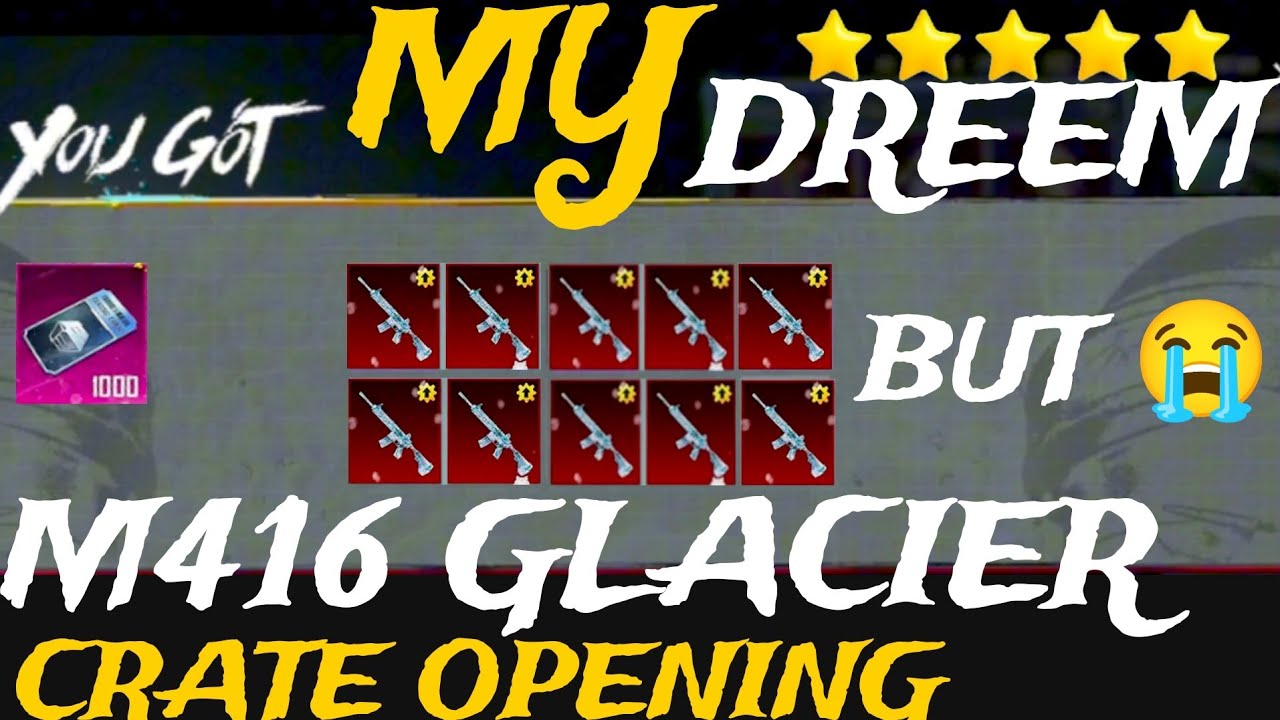 M416 Glacier Crate Opening in PUBG Mobile | Classic Crate Opening ...