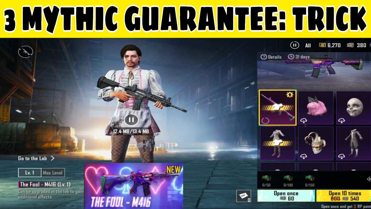 Bgmi The Fool M416 || Bgmi Clown Crate || Bgmi The Fool M416 Opening ...