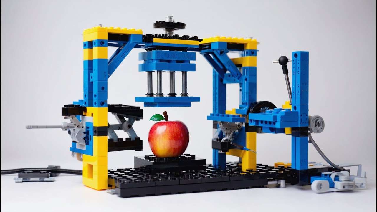 LEGO Mechanical Press: Build Machine to Smash Stuff - YouTube