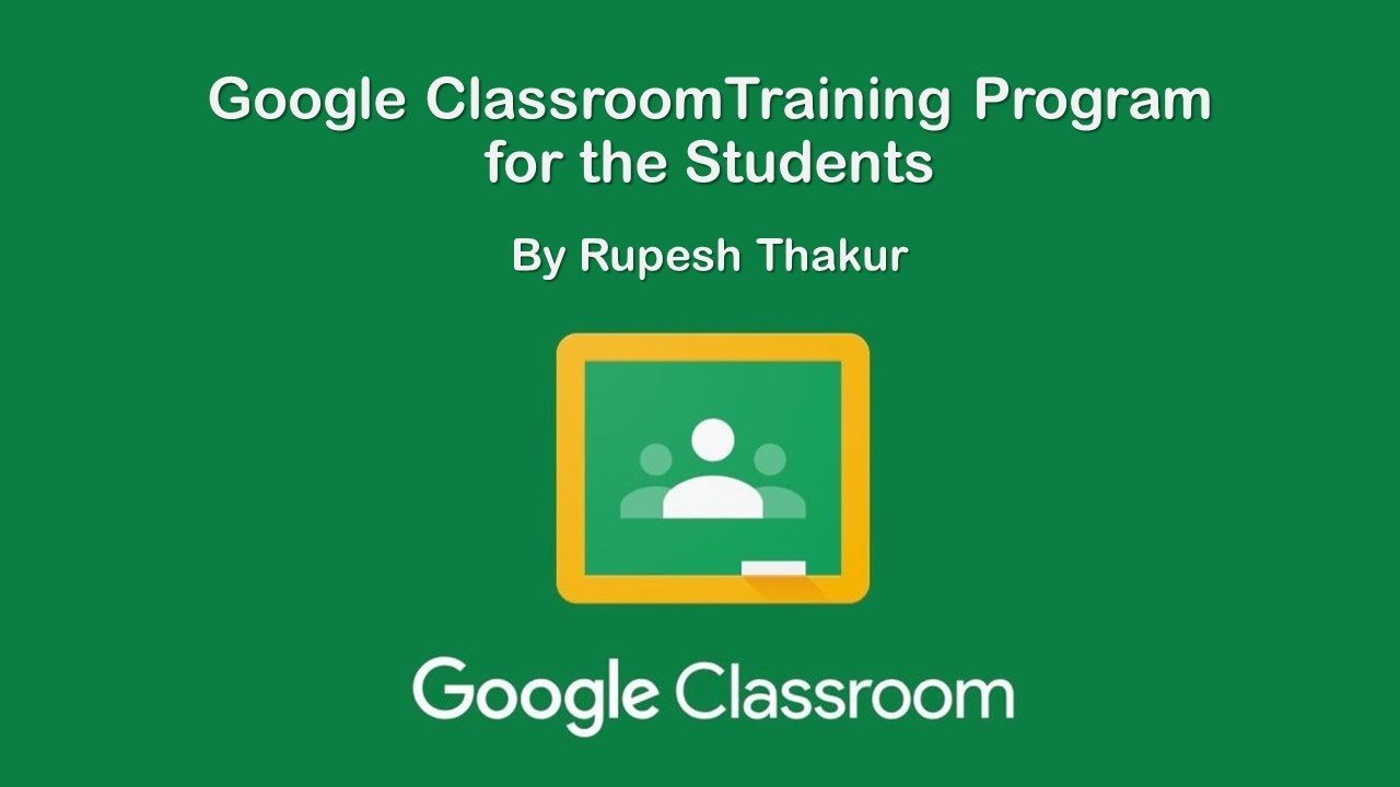 Google Classroom Training for the Students - YouTube