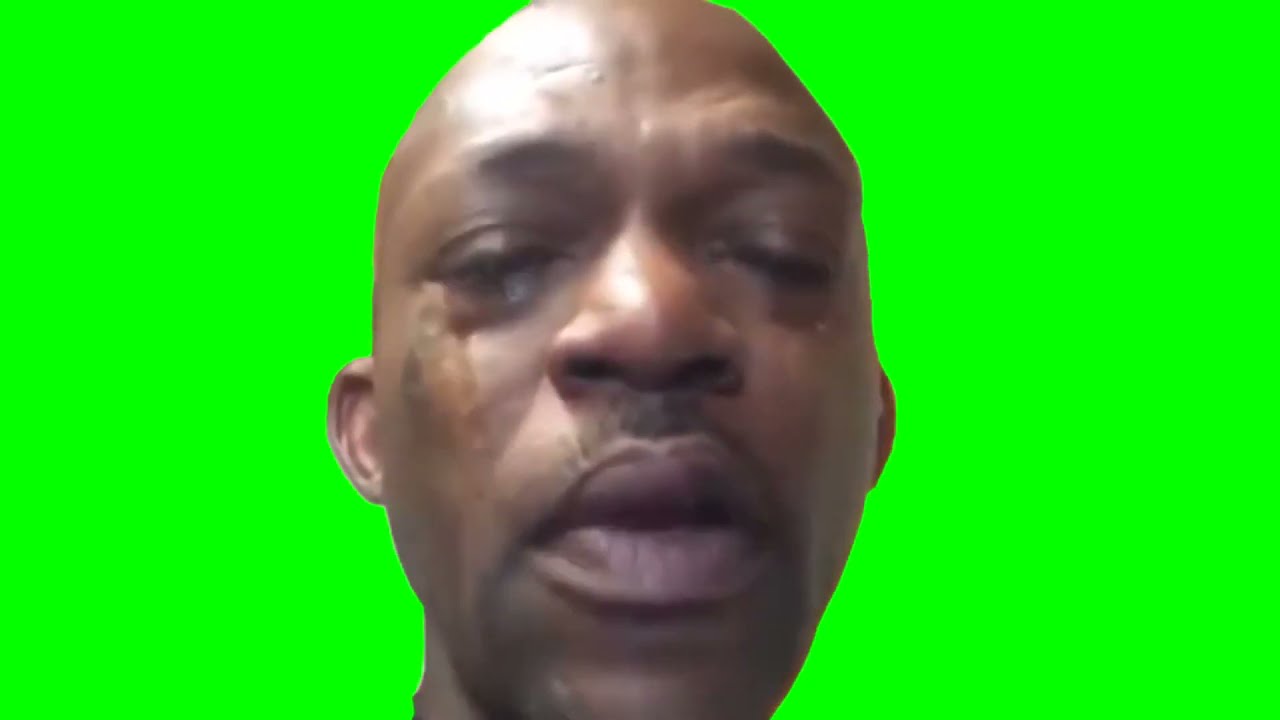 Black Guy Crying Meme Greenscreen FREE Free To Use - YouTube