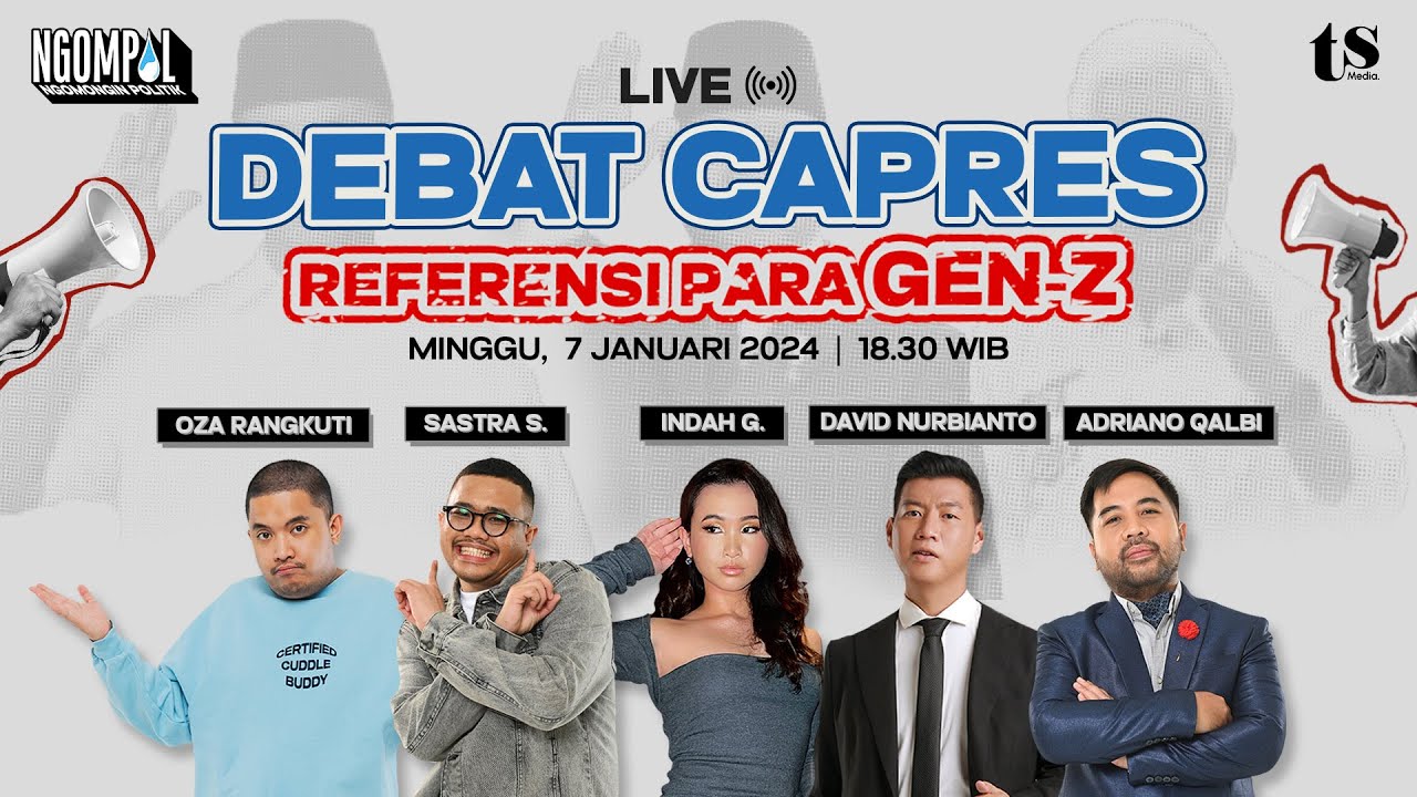 [LIVE] DEBAT CAPRES 2024 - NGOMONGIN POLITIK - YouTube