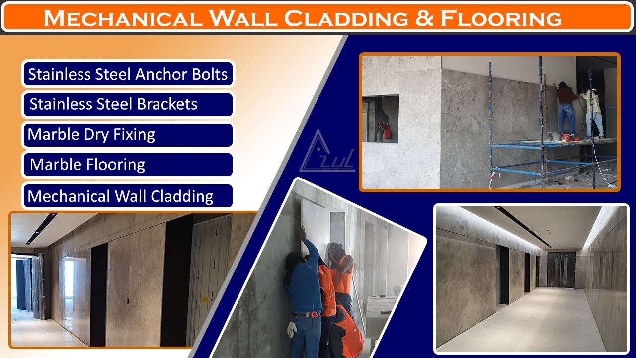 Marble Slabs Mechanical Wall Cladding | Dry Marble Fixing | Marble Slab ...