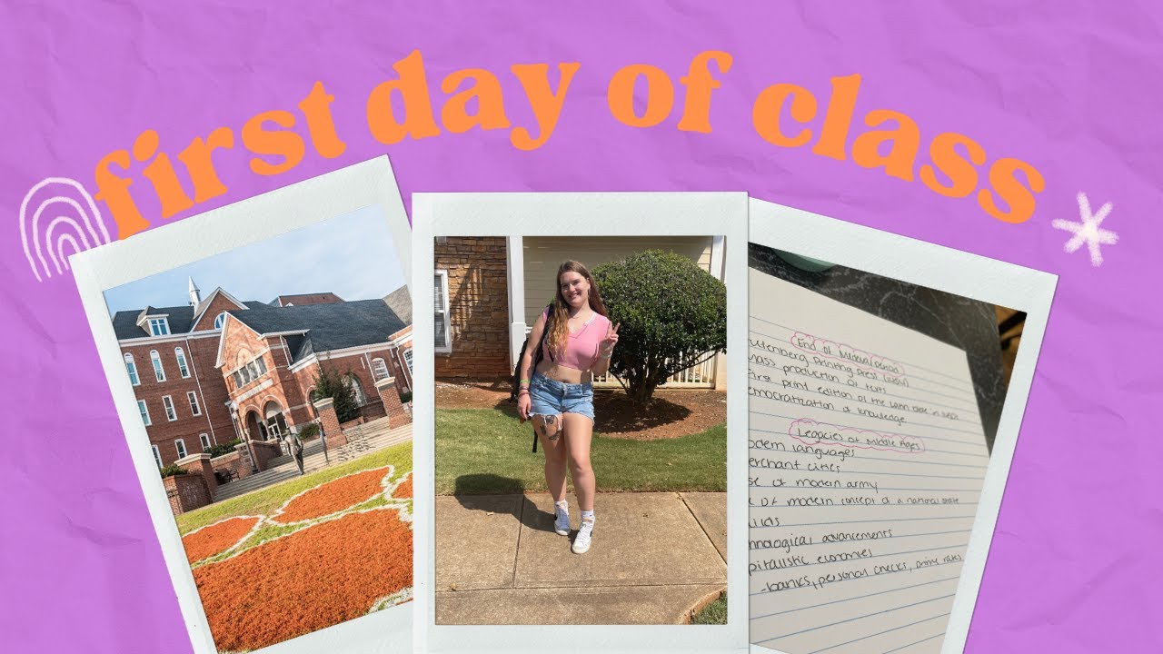 FIRST DAY OF CLASS AT CLEMSON UNIVERSITY! |Emily Britt - YouTube