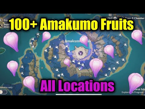 Amakumo fruit locations | 100+ Amakumo Fruits | Genshin Impact - YouTube