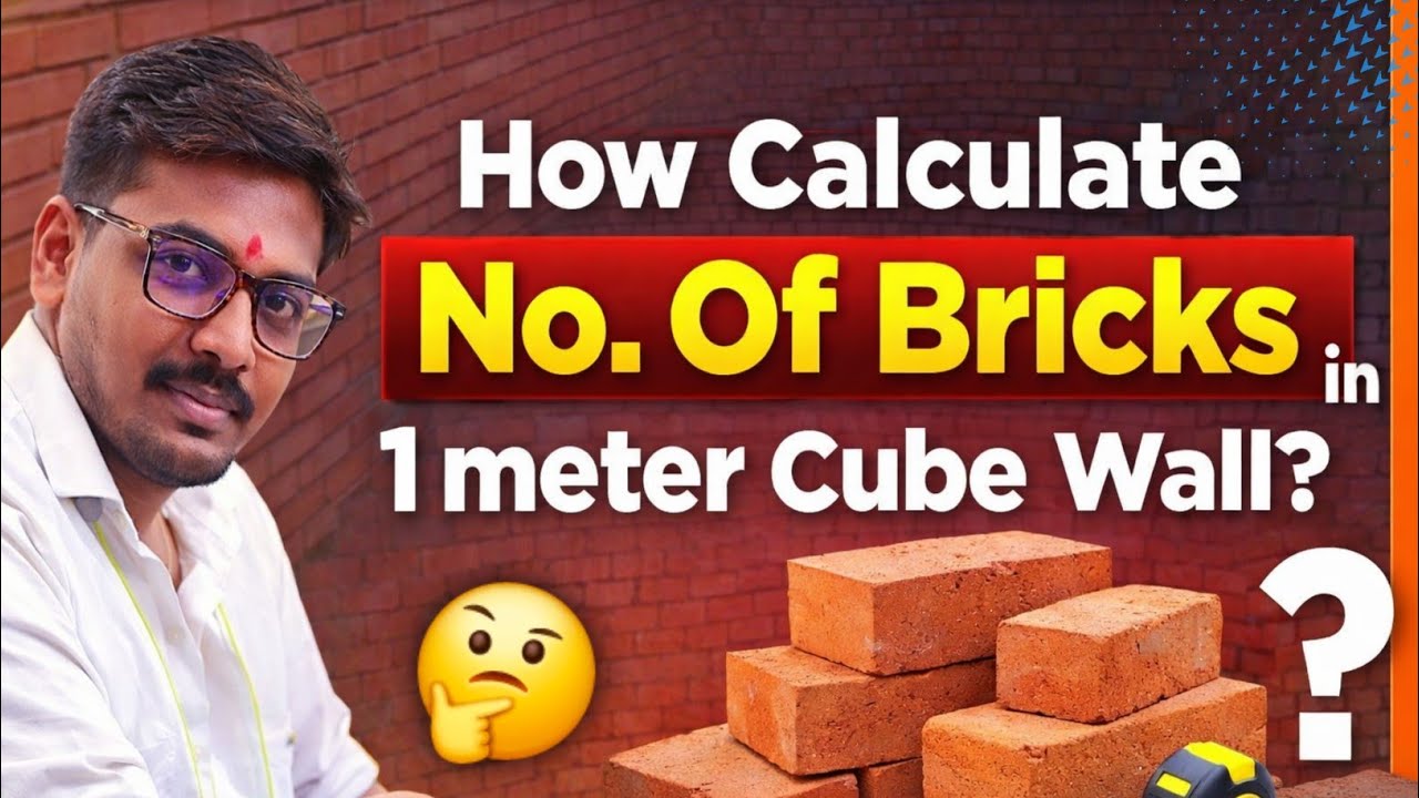 How to calculate no. of Bricks in 1 meter cube wall/Bosak Civil ...