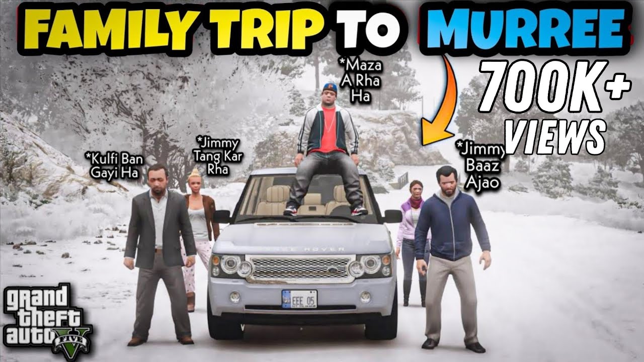 Michael's Family Trip To Murree | GTA 5 | Real Life Mods #66 | URDU ...