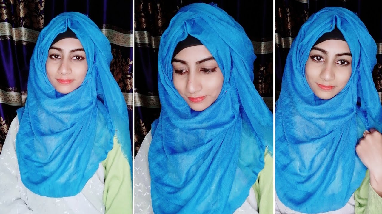Most Easy Layered look Hijab Style With Saree | Latest Hijab Fashion ...