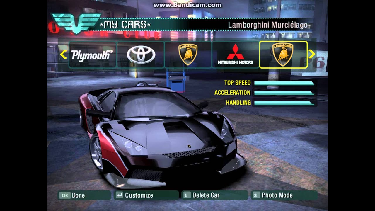 Need for Speed Carbon (My Quick Race garage) - YouTube