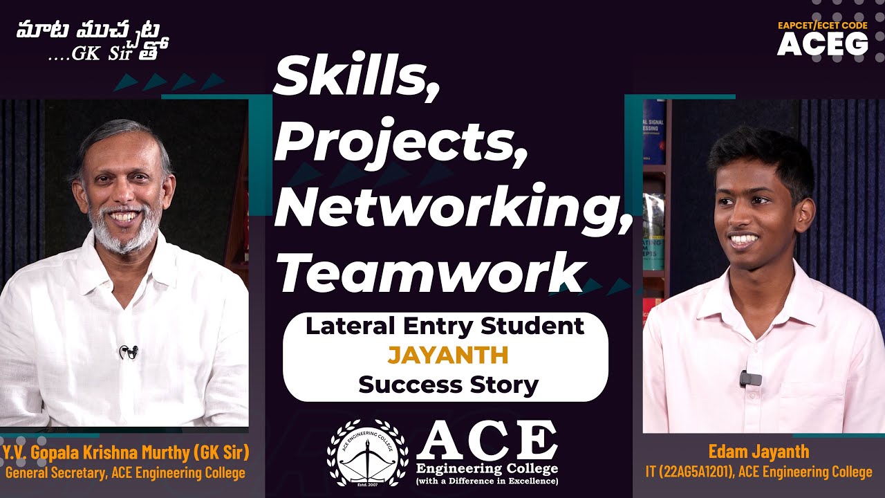 Skills, Projects, Networking, Teamwork - Lateral Entry Student JAYANTH ...